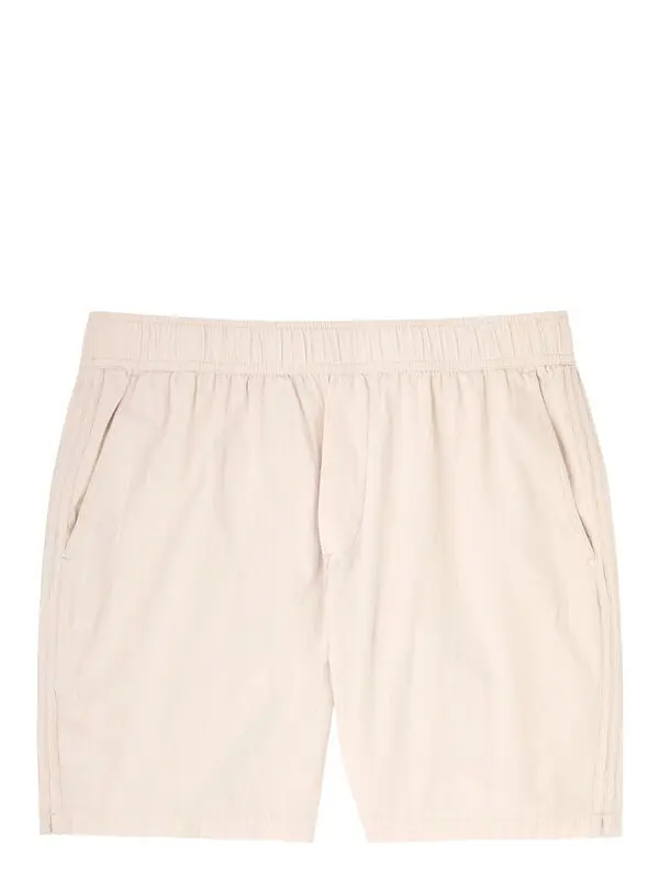 Paige Teague Striped Cotton Shorts - Ecru