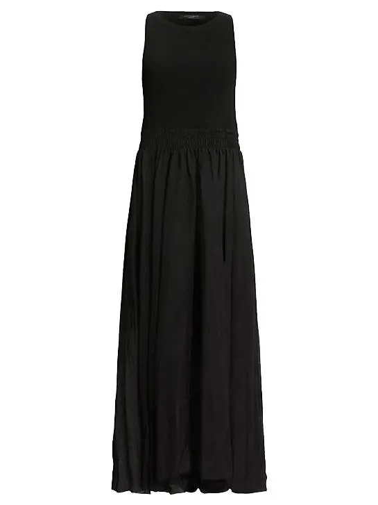 ALLSAINTS Zenia Sleeveless Midi Dress - Black