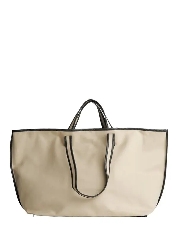 KASSL EDITIONS Tote Canvas - Sand/oil Black