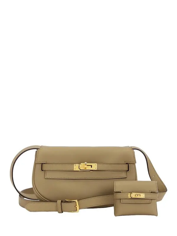 Hermès Swift Kelly Moove Shoulder Bag - Beige Marfa
