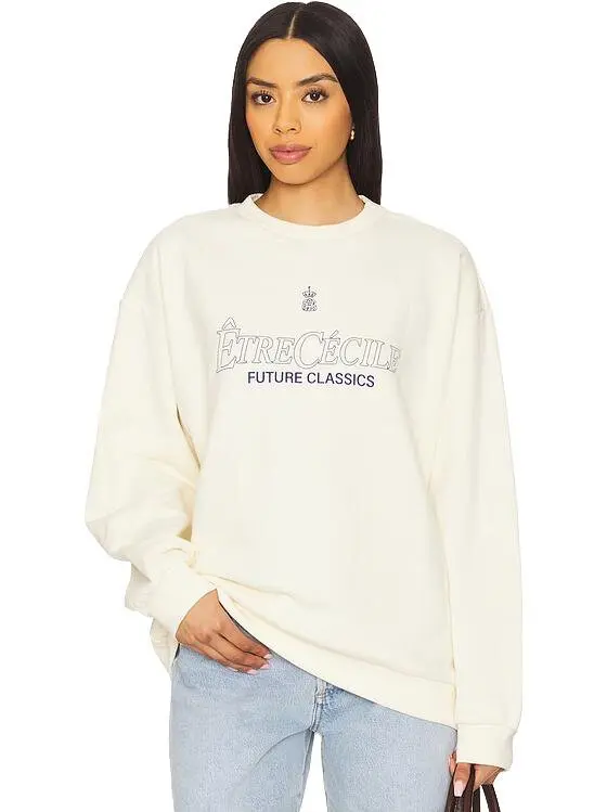 Être Cécile Future Classics Boyfriend Sweatshirt - Ecru