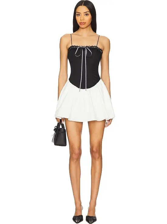 For Love & Lemons Annabella Mini Dress - Black