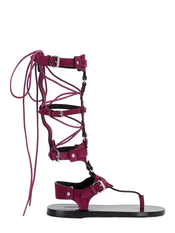Isabel Marant Nensi Sandal - Raspberry