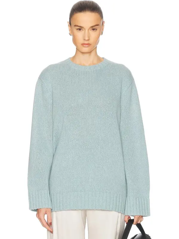 Jenni Kayne Cashmere Amelia Crewneck Sweater - Seashore