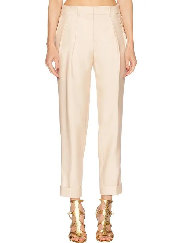 TOM FORD Tailored Double Pleat Pant - Soft Blush