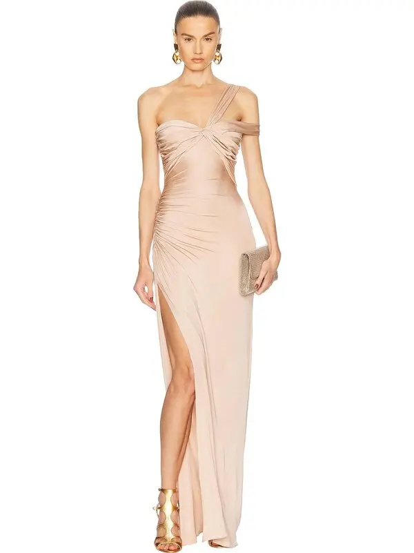 TOM FORD Stretch Evening Dress - Deep Oyster