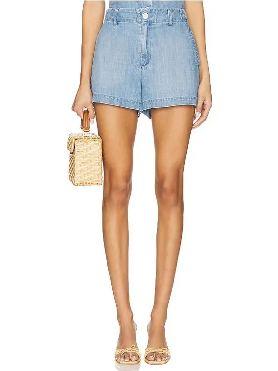 Bella Dahl Trouser Short - Sea Breeze Wash