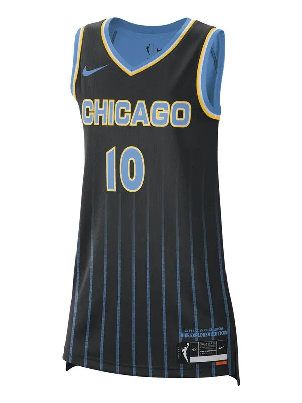 Nike Chicago Sky Explorer Edition Dri-fit Wnba Victory Jersey - Black