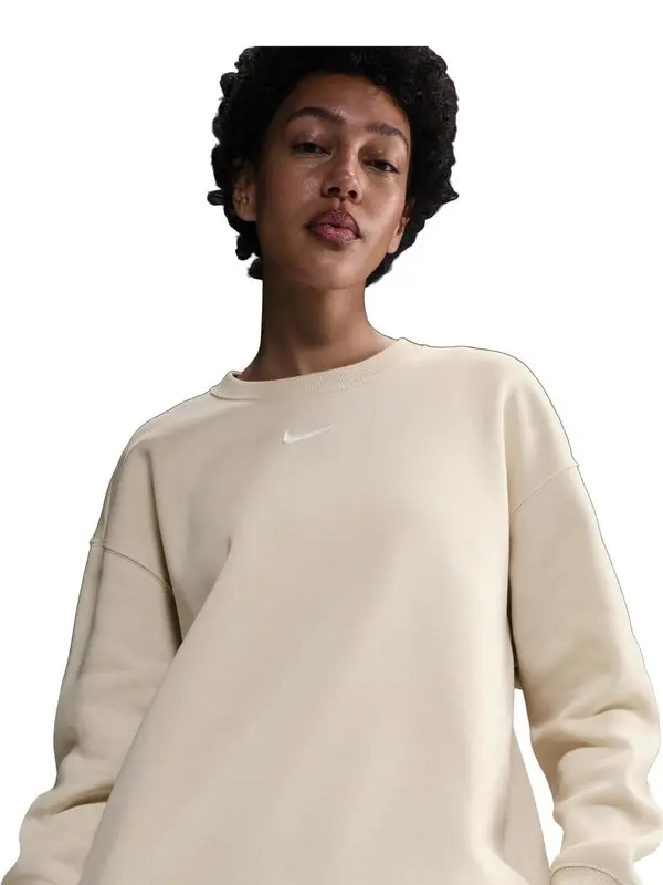 Nike Sportswear Phoenix Fleece Oversized Crew-neck Sweatshirt - Brown