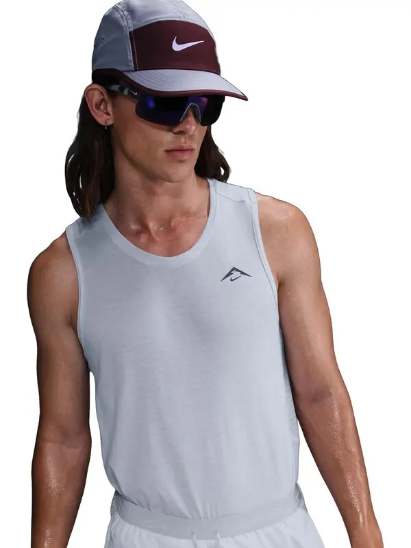 Nike Solar Chase Dri-fit Adv Running Tank Top - Grey