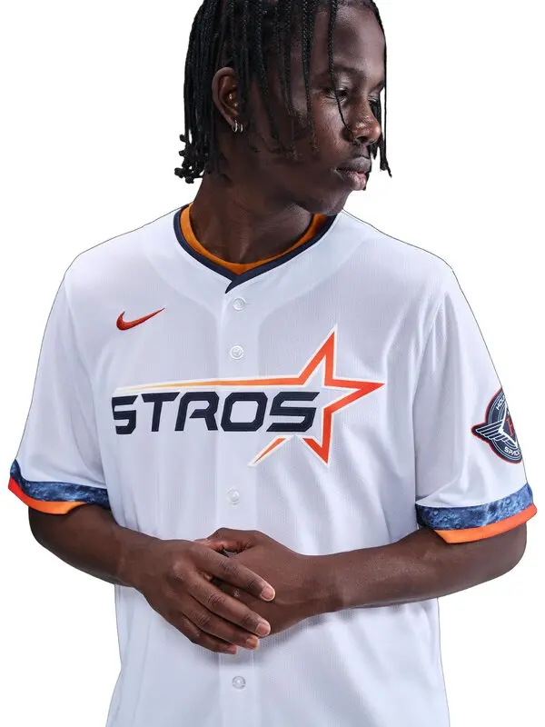 Nike Houston Astros City Connect Dri-fit Adv Mlb Limited Jersey - White