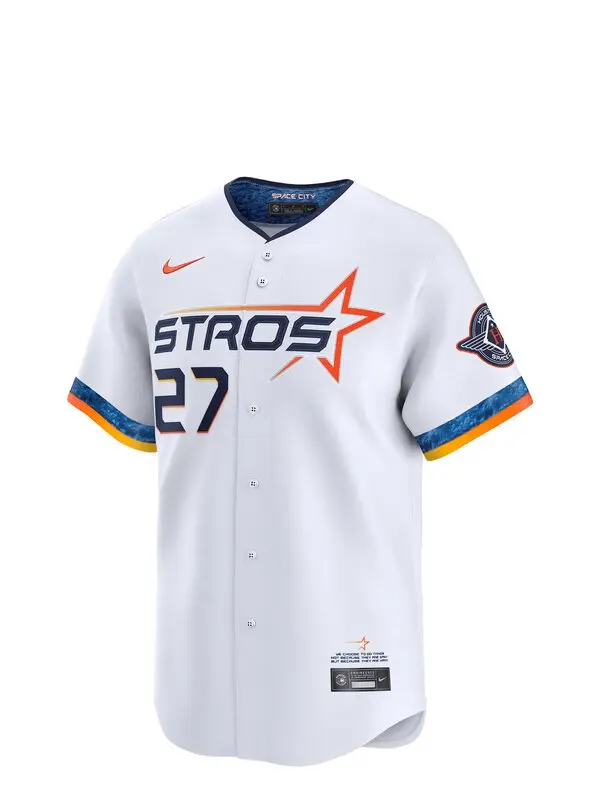 Nike Jose Altuve Houston Astros City Connect Dri-fit Adv Mlb Limited Jersey - White