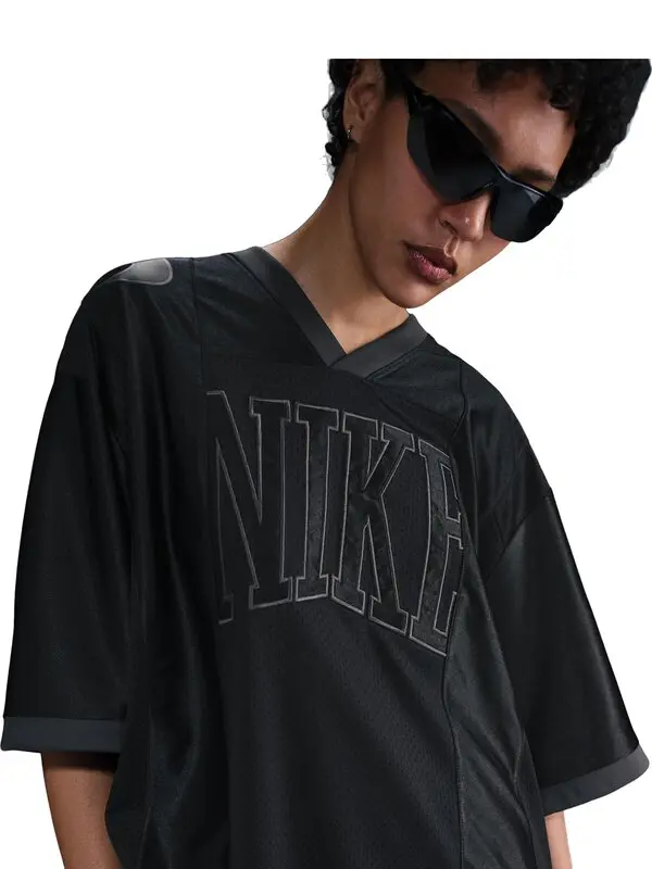 Nike Oversized Short-sleeve Graphic Jersey - Black