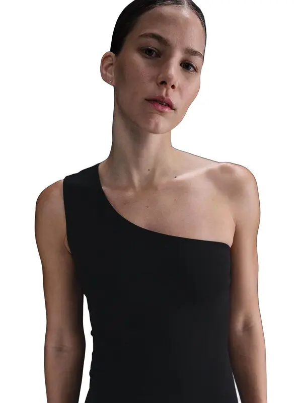 Nike Zenvy Dri-fit Asymmetrical Tank Top - Black