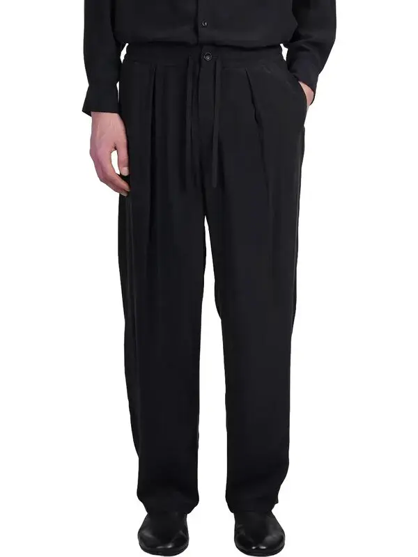 Attachment Straight-leg Trousers - Black