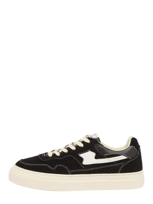 S.W.C STEPNEY WORKERS CLUB Pearl S-strike Suede Sneakers - Black/white