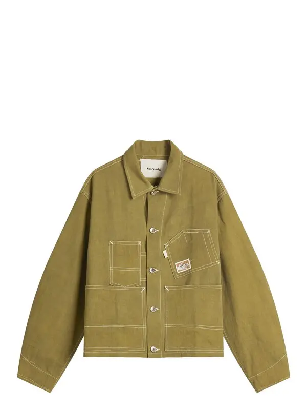 STORY MFG. Station Jacket - Olive Wonky-wear