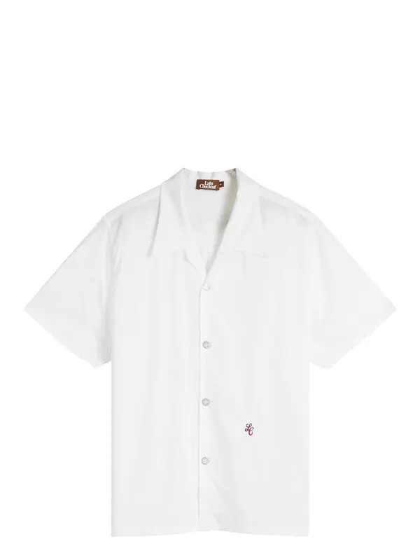 LATE CHECKOUT Short Sleeve Shirt - White