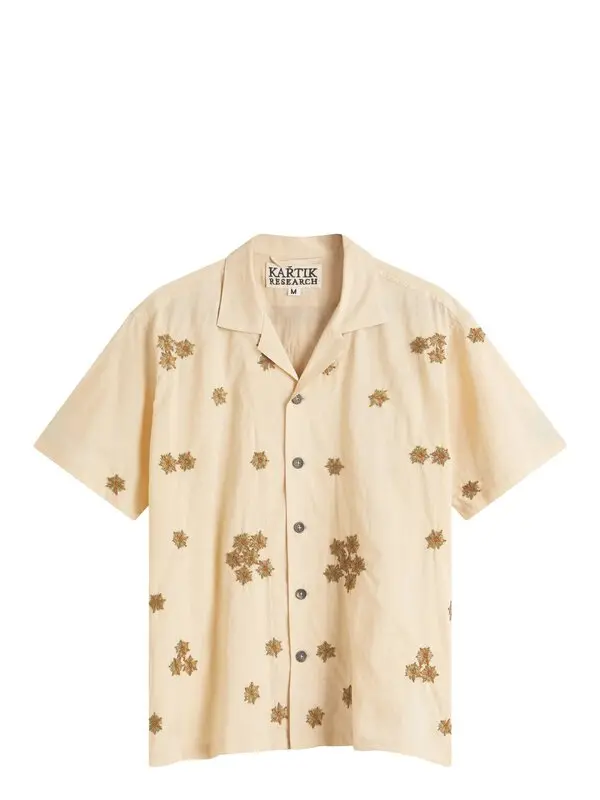 KARTIK RESEARCH Embroidered Vacation Shirt - Yellow