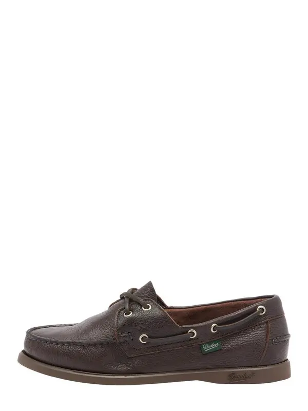 Paraboot Barth Leather Boat Shoe - Brown
