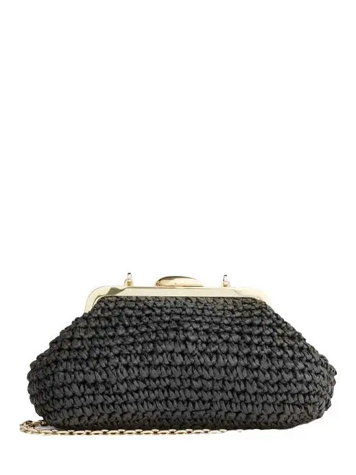 LK BENNETT Alexa Frame Clutch - Black