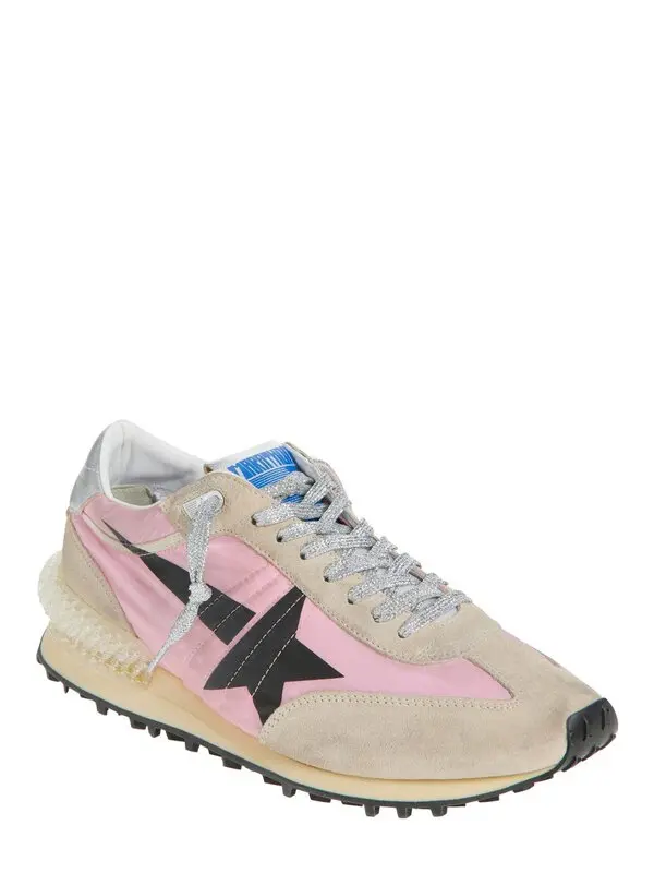 GOLDEN GOOSE Marathon Sneakers - Pink/ Gold/ Silver