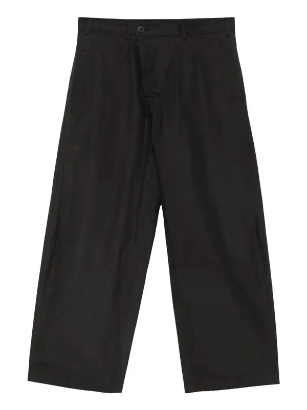 JAN JAN VAN ESSCHE Cotton Trousers - Black