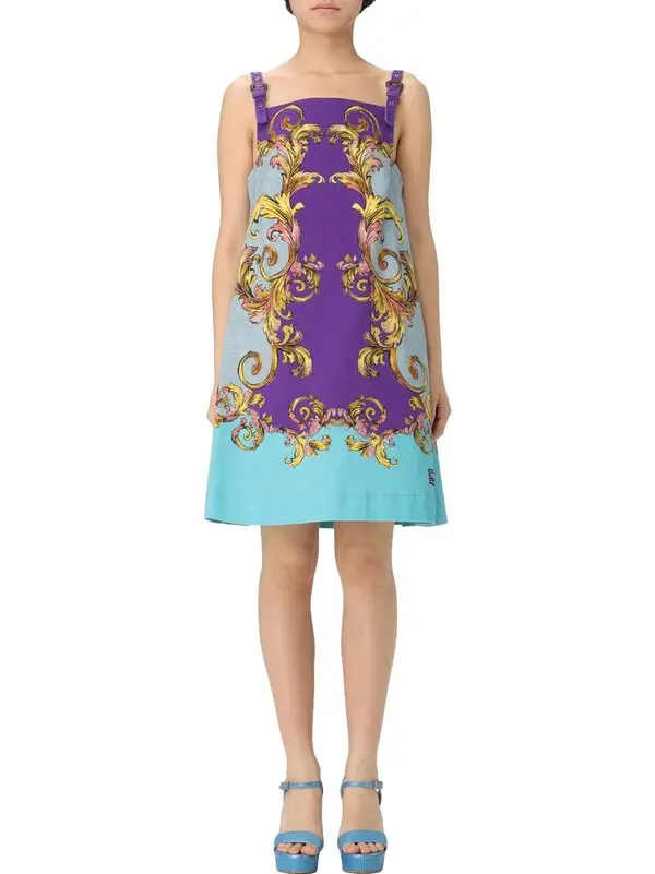 Versace Printed Dress - Violet