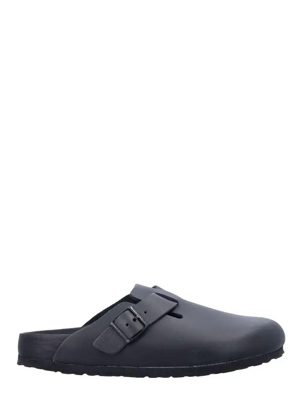 BIRKENSTOCK Buckled Clogs - Black
