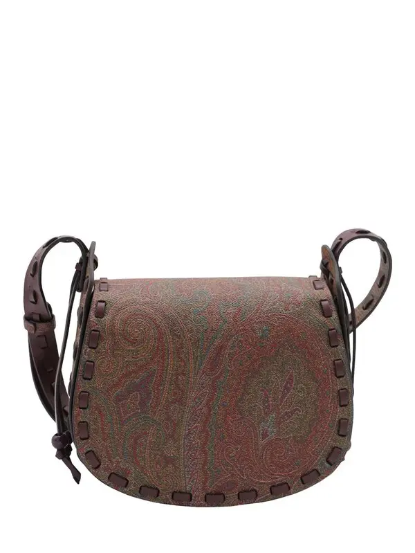Etro Printed Shoulder Bag - Wine