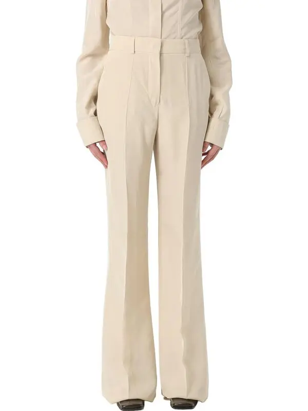 Sportmax Tailored Wide Leg Trousers - Ivory