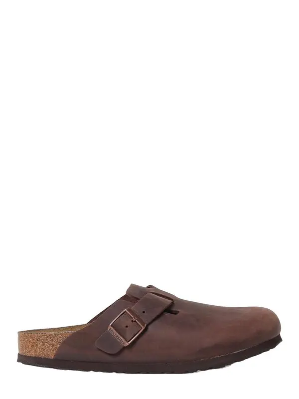 BIRKENSTOCK Slip-on Clogs With Buckle Detail - Brown