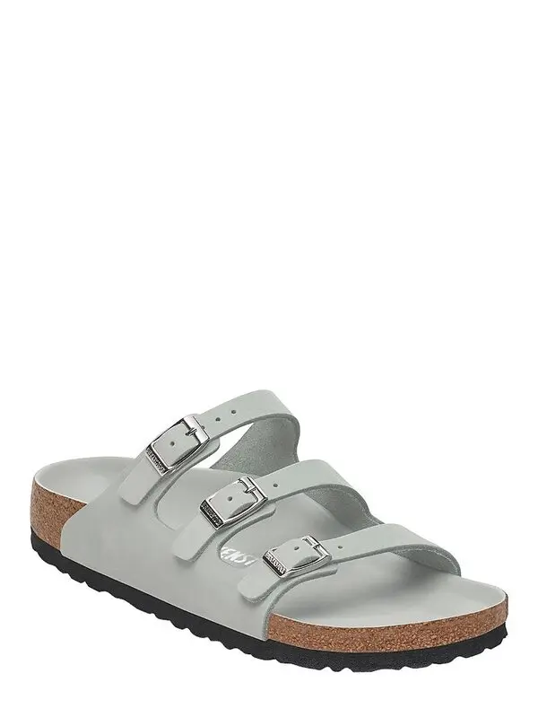 BIRKENSTOCK Florida Buckle Sandals - Sage Green