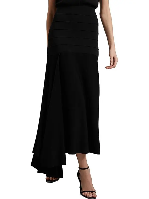 Ted Baker London Laurrie Asymmetrical Hem Skirt - Black