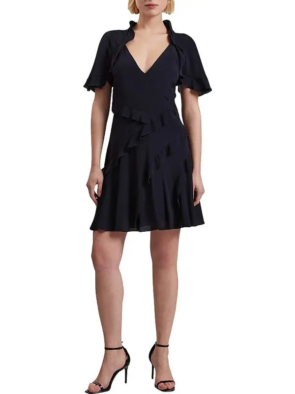 Ted Baker London Jojii Frilled Mini Dress - Navy