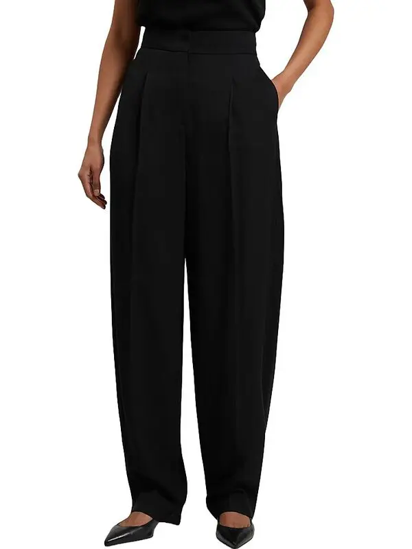Ted Baker London Kiolli Barrel Leg Trousers - Black