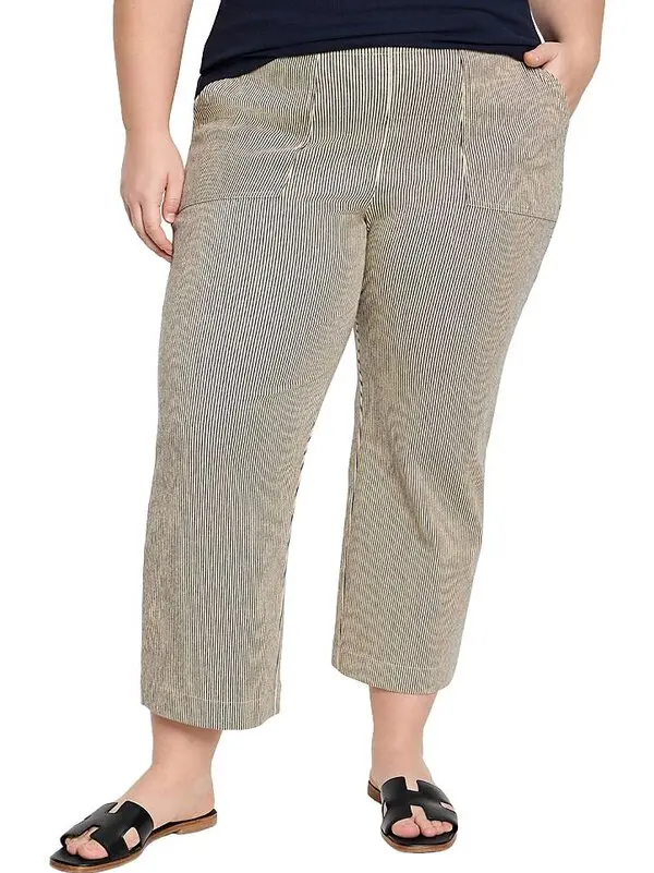 NIC+ZOE All Day Stripe Wide Leg Pants - Neutral Multi