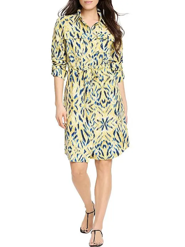 NIC+ZOE Sunny Skies Sydney Shirt Dress - Yellow Multi