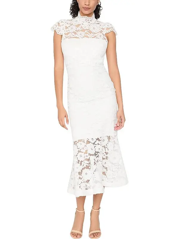Likely Candella Lace Midi Dress - White
