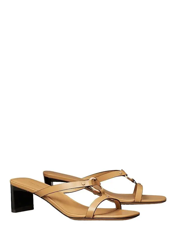 Tory Burch Ring Kitten Heel Sandals - Cantucci