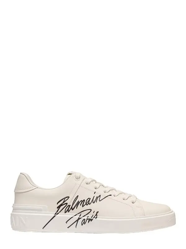 Balmain B Court Paris Low Top Sneakers - White