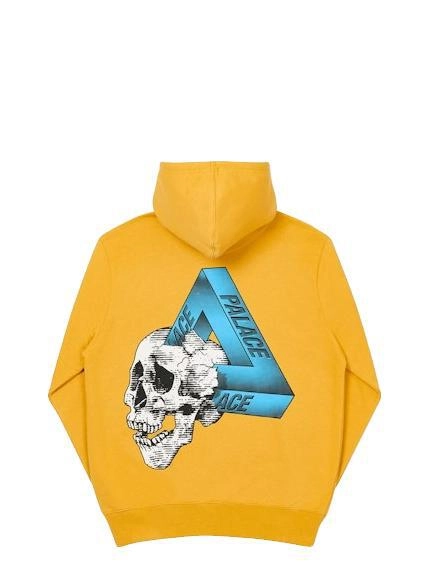 PALACE Tricrusher Hooded Sweatshirt With Graphic Detail - Camel