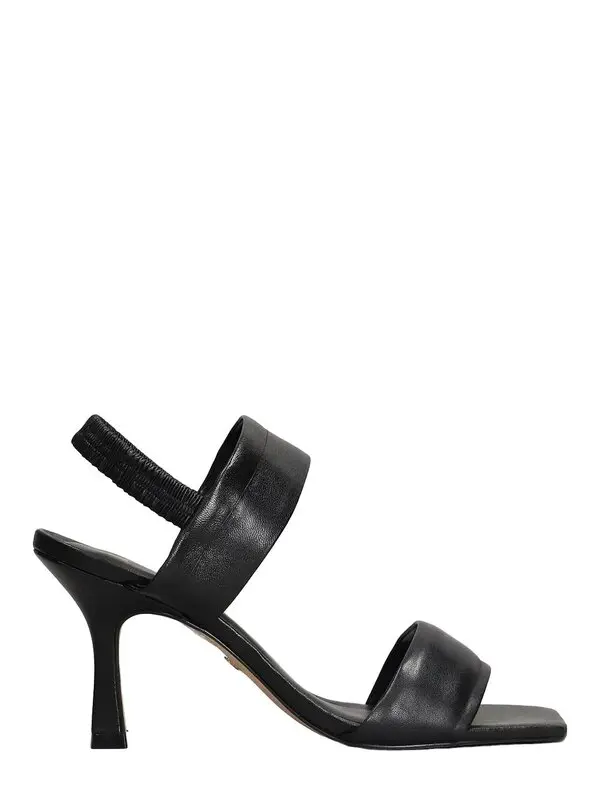 ANDREA CARRANO 90mm Leather Sandals - Black