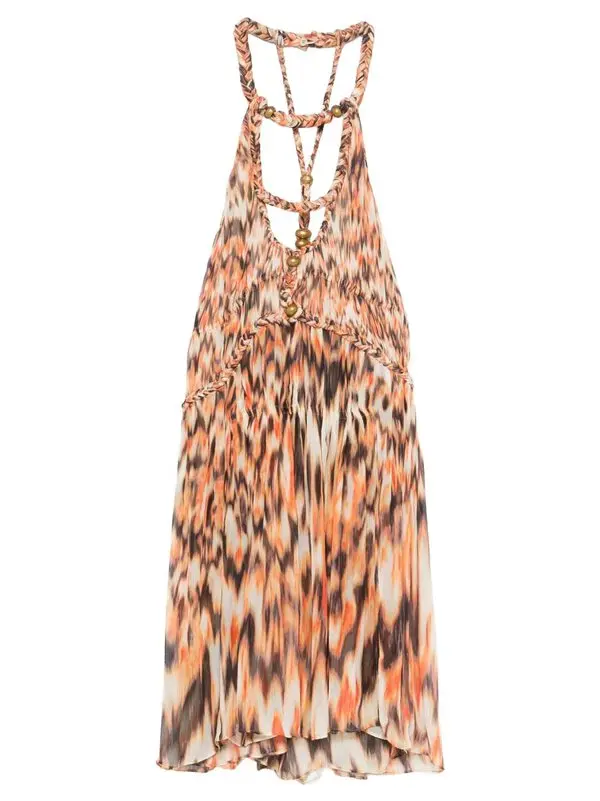 Isabel Marant Rozilda Printed Dress - Orange
