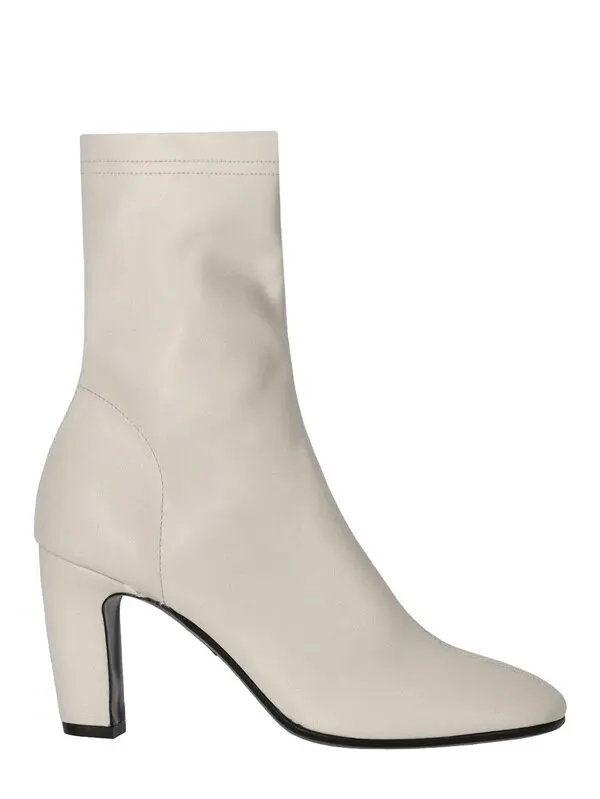 STRATEGIA Zhaira Heeled Ankle Boots - White