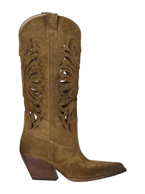Elena Iachi Bives Texan Boots - Brown
