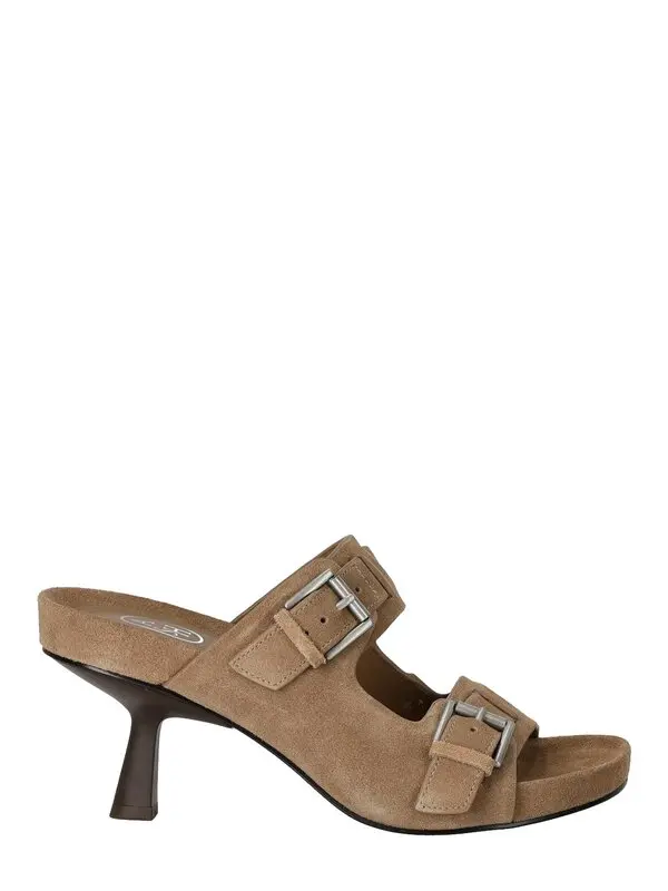 Ash Jewel Heeled Mules - Brown