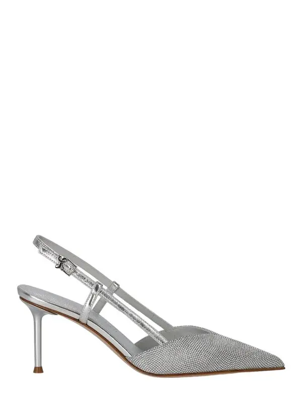 SERGIO LEVANTESI Giulia Slingback Pumps - Silver