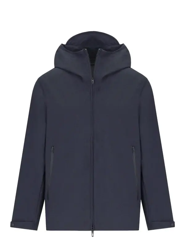 Emporio Armani Travel Essential Hooded Jacket - Blue