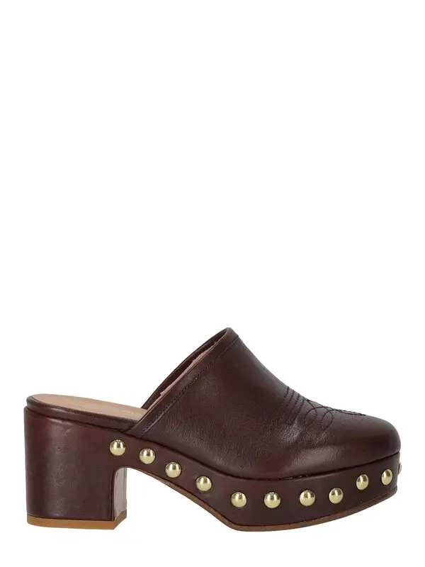 Duccio Del Duca Heeled Clogs - Brown